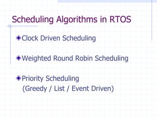 RTOS | PPT