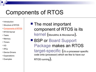 Real Time Operating Systems | PPT | Operating Systems | Computer Software and Applications