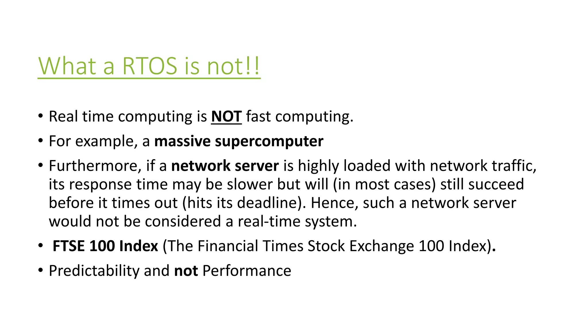 Real Time Operating System | PPT