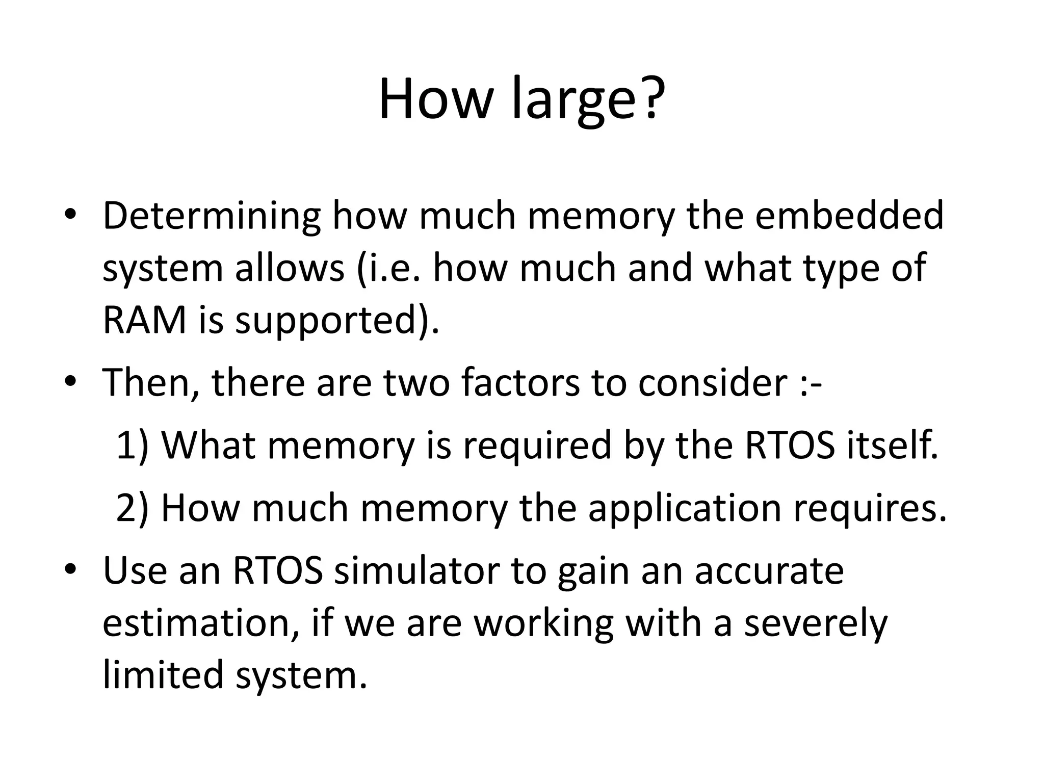 How to choose an RTOS? | PPTX | Operating Systems | Computer Software ...