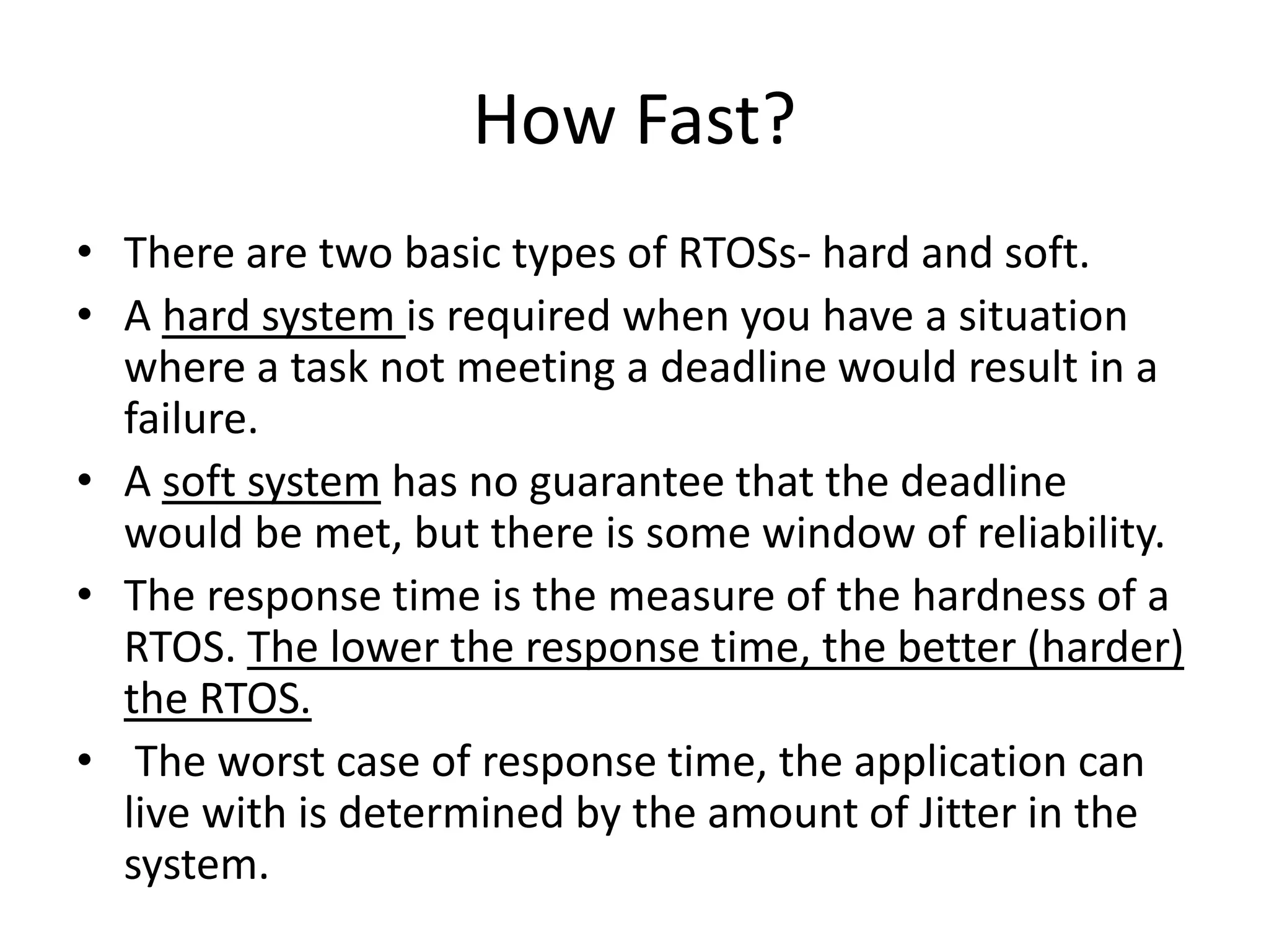 How to choose an RTOS? | PPTX | Operating Systems | Computer Software and Applications