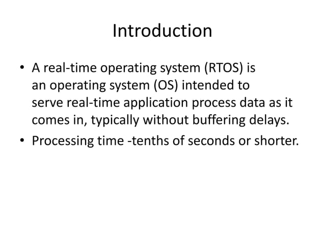 How to choose an RTOS? | PPTX | Operating Systems | Computer Software and Applications