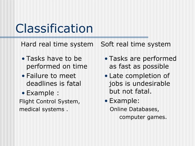 Real Time Operating System | PPT