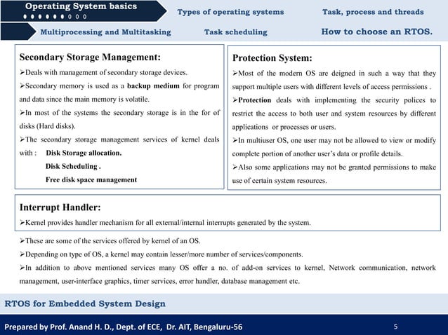 RTOS for Embedded System Design | PDF | Operating Systems | Computer Software and Applications
