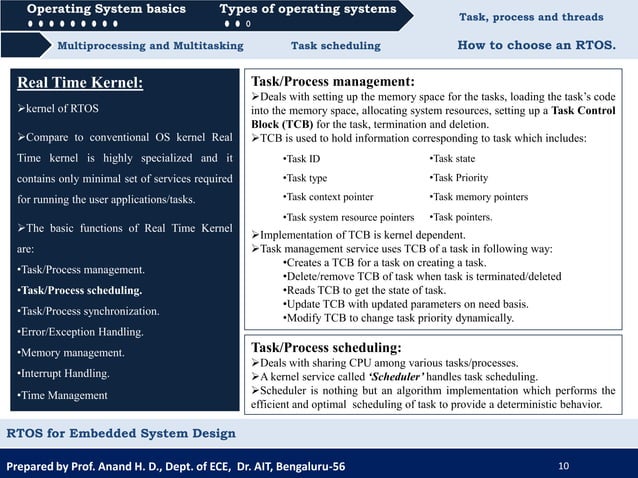 RTOS for Embedded System Design | PDF | Operating Systems | Computer ...