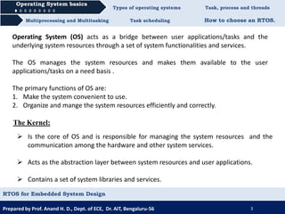 RTOS for Embedded System Design | PDF