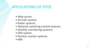 RTOS- Real Time Operating Systems | PPTX