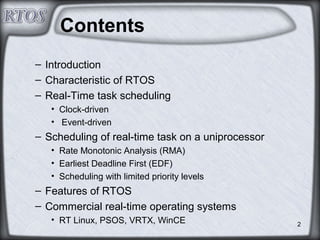Real-Time Operating Systems | PPT