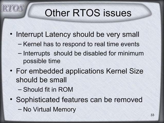 Real-Time Operating Systems | PPT