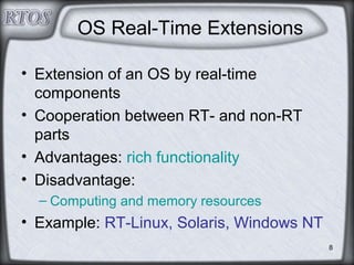Real-Time Operating Systems | PPT