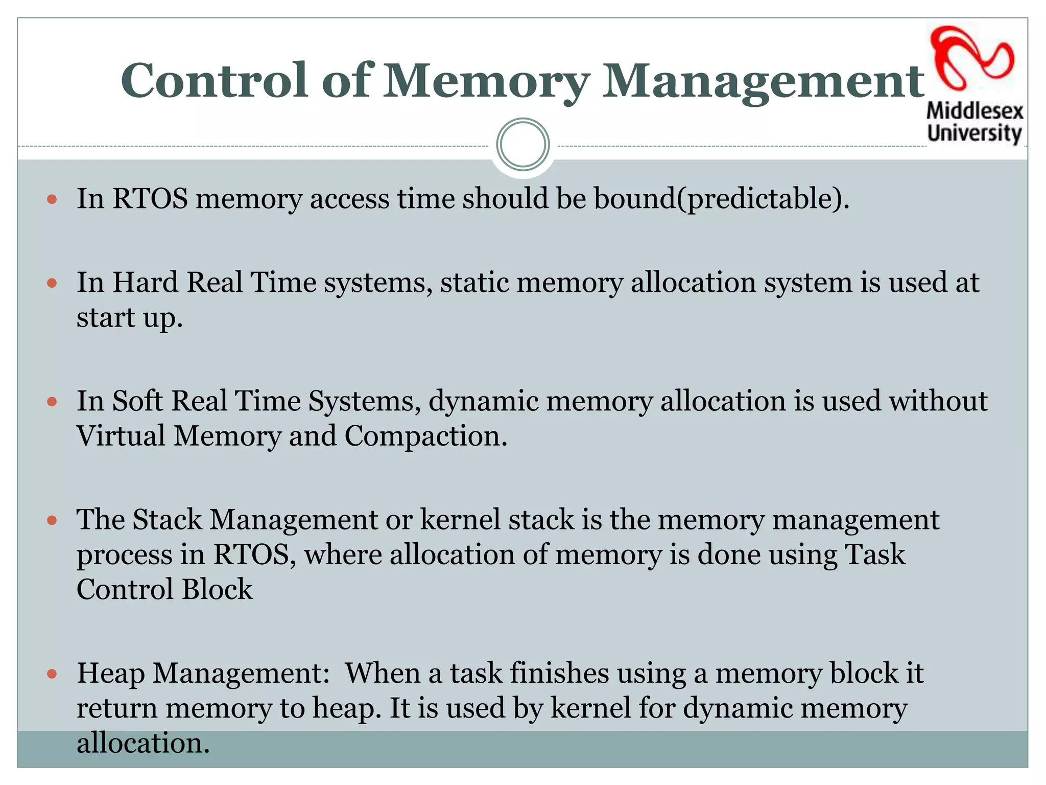 Real Time Operating Systems | PPTX