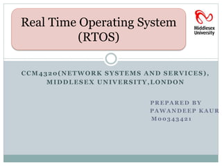 Real Time Operating Systems | PPT