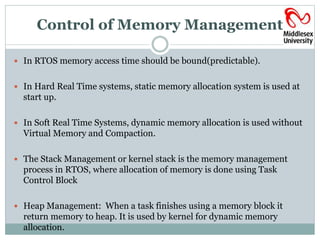 Real Time Operating Systems | PPT