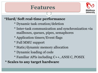 Real Time Operating Systems | PPT