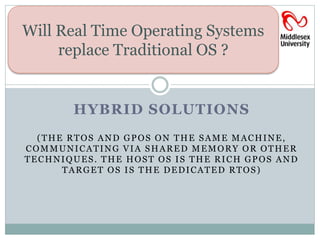 Real Time Operating Systems | PPT
