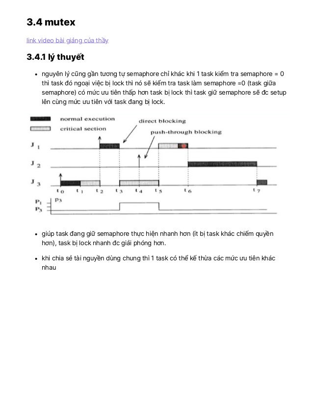 Rtos 3 semaphore vs mutex | PDF