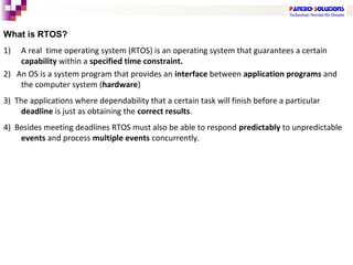 RTOS Basic Concepts | PPT