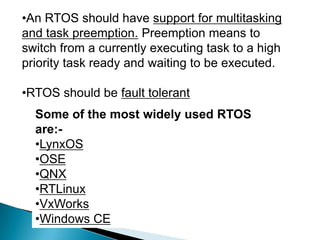 Rtos by shibu | PPTX