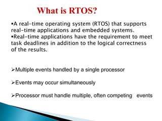 Rtos by shibu | PPTX