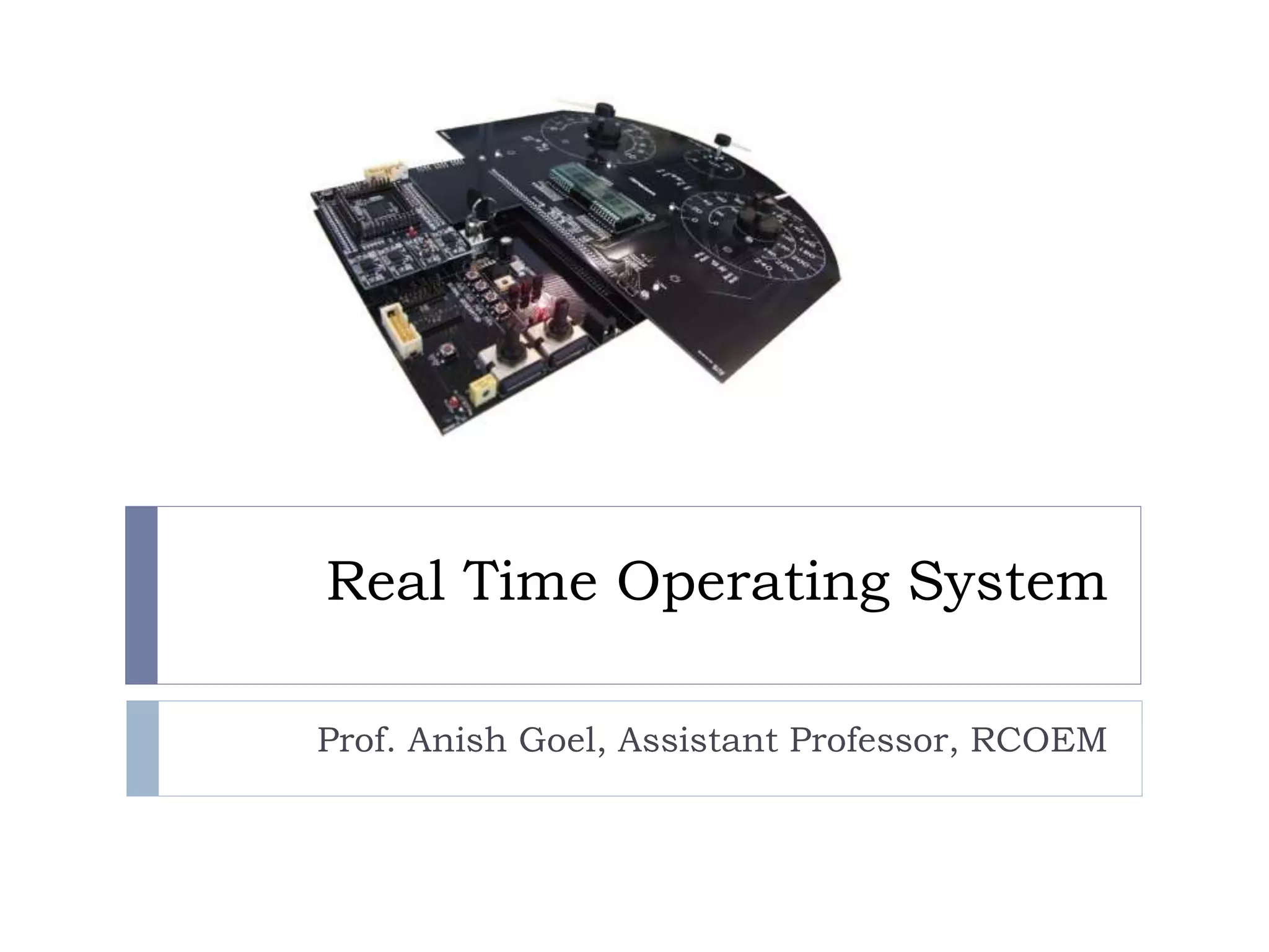 Rtos Concepts Pptx Operating Systems Computer Software And Applications