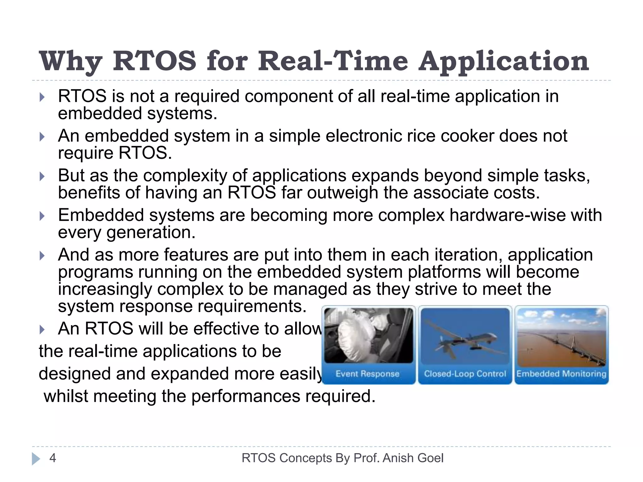 Rtos Concepts Pptx Operating Systems Computer Software And Applications