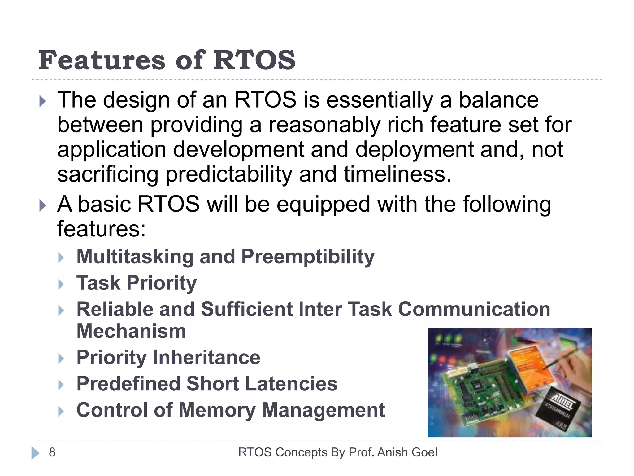Rtos Concepts Pptx Operating Systems Computer Software And Applications