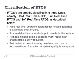 Rtos concepts | PPTX | Operating Systems | Computer Software and ...