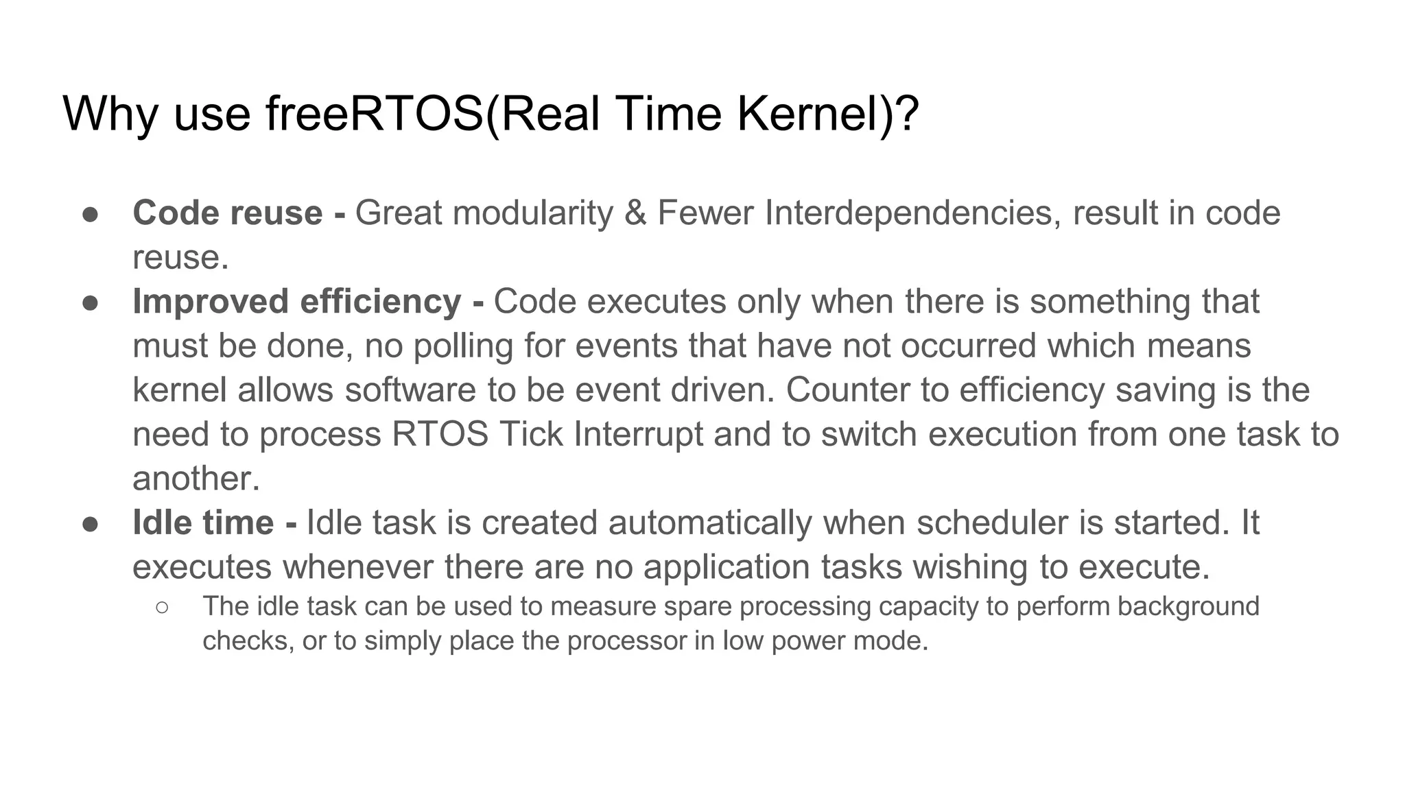 FreeRTOS introduction | PPTX