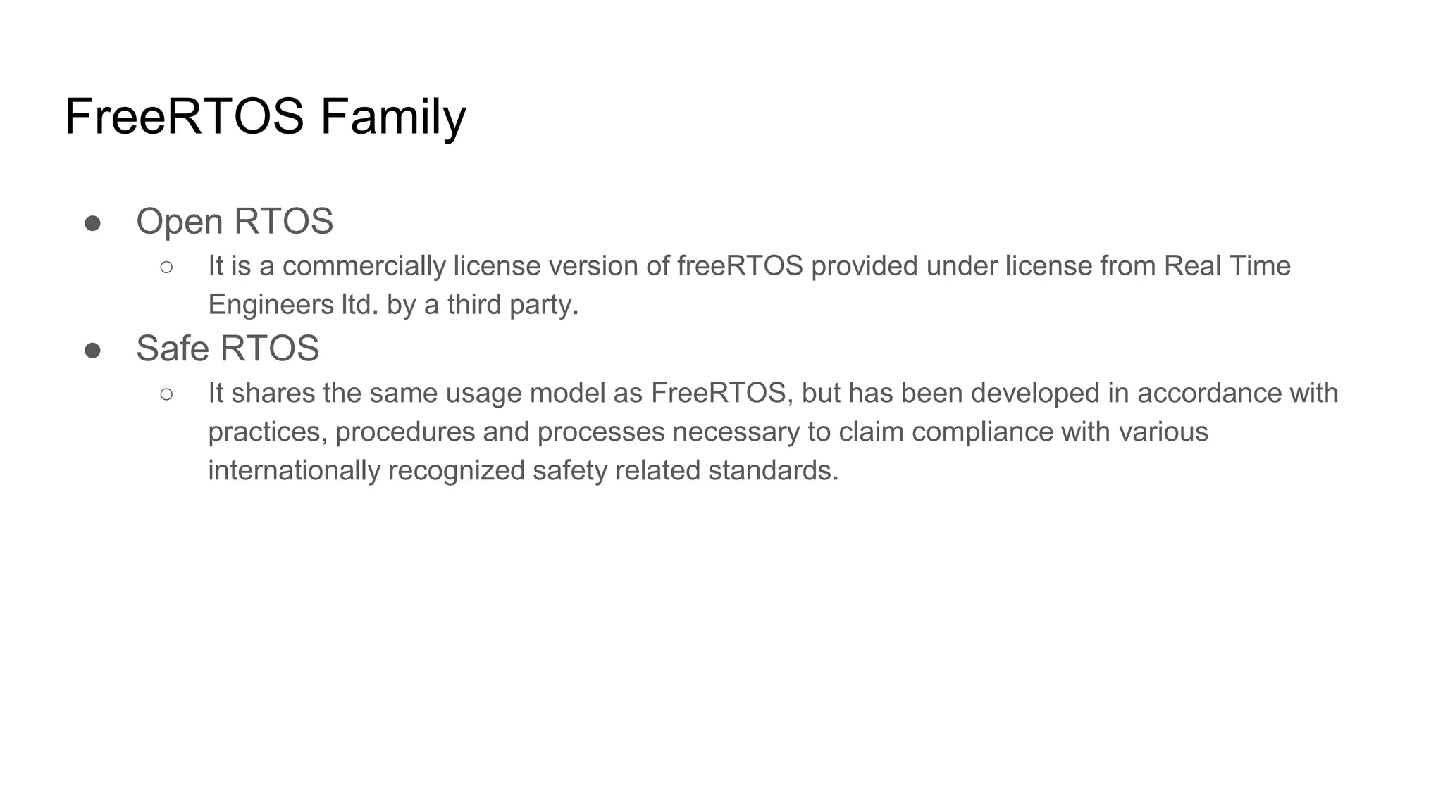 FreeRTOS introduction | PPTX