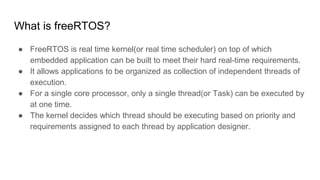 FreeRTOS introduction | PPTX