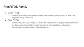 FreeRTOS introduction | PPTX
