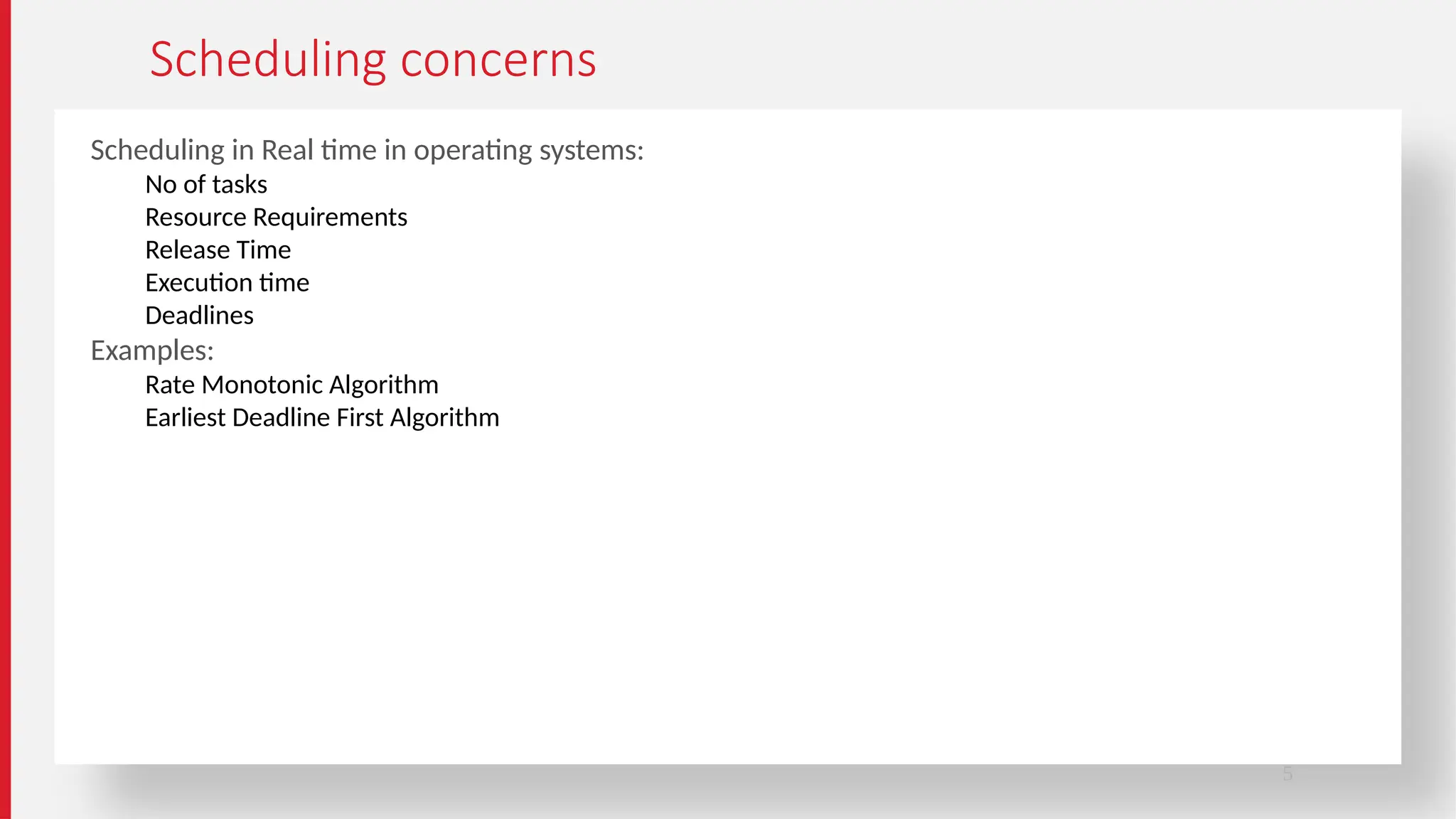 RTOS for Embedded systems and scheduling mechanisms | PPTX | Operating Systems | Computer ...