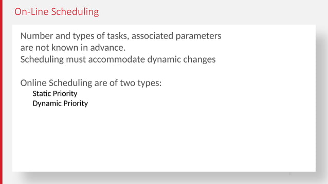 RTOS for Embedded systems and scheduling mechanisms | PPTX | Operating Systems | Computer ...