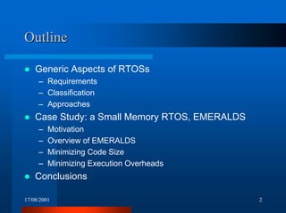 Rtos princples adn case study | PPT