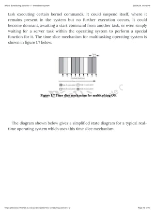 RTOS: Scheduling policies-1 – Embedded system.pdf | Operating Systems | Computer Software and ...