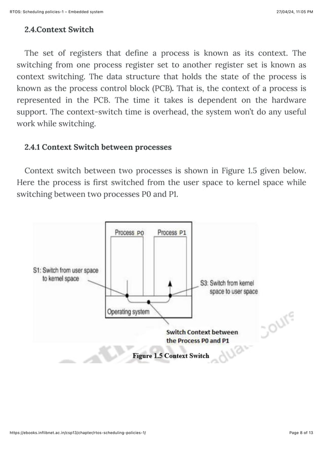 Rtos Scheduling Policies 1 Embedded Systempdf