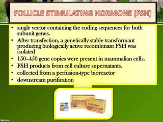 Recombinant therapeutic proteins | PPTX