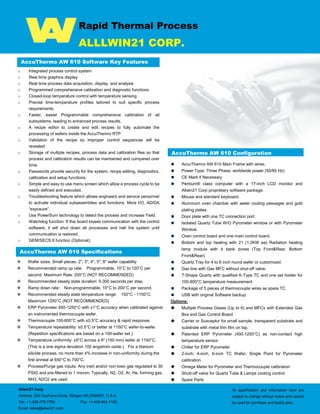 AccuThermo AW 610 Rapid Thermal Annealing Equipment | PDF