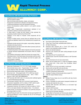 AccuThermo AW 810 Rapid Thermal Anneal Equipment | PDF