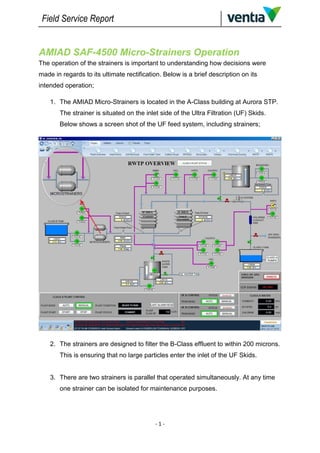 Project #3 - A Class Treatment Plant - AMIAD Micro-Strainers | PDF