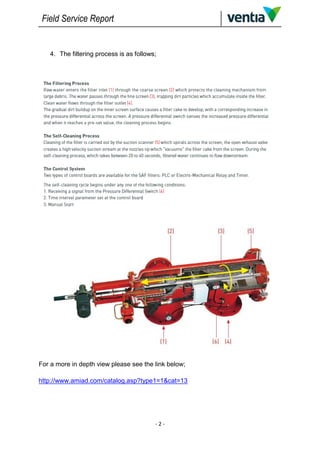 Project #3 - A Class Treatment Plant - AMIAD Micro-Strainers | PDF