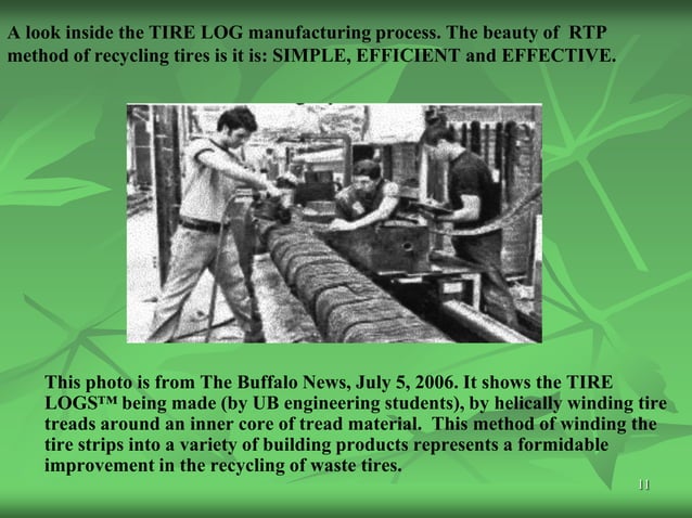 Tire Log - New Green Building Material | PPT