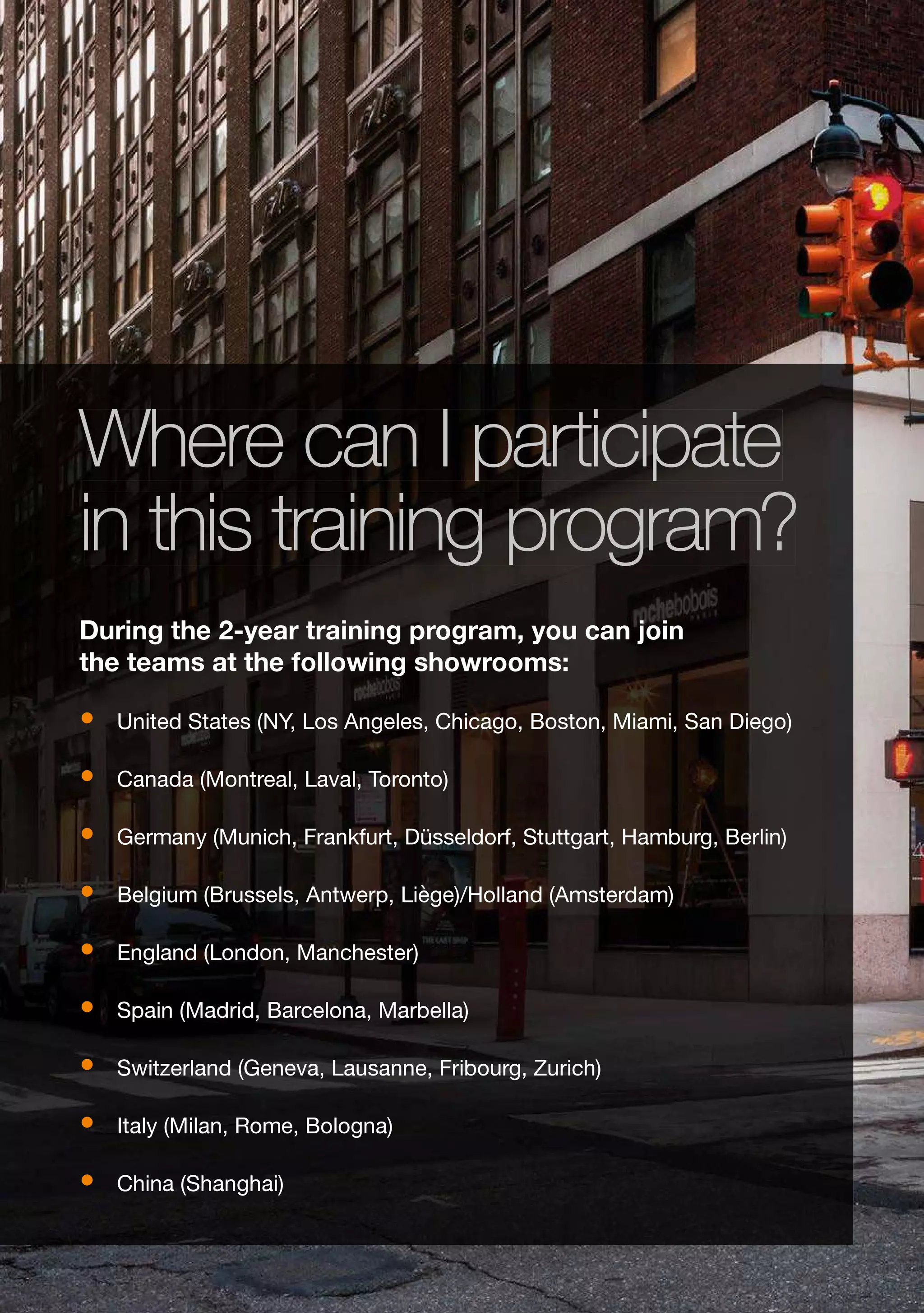 Roche Bobois Retail Talent Program | PDF