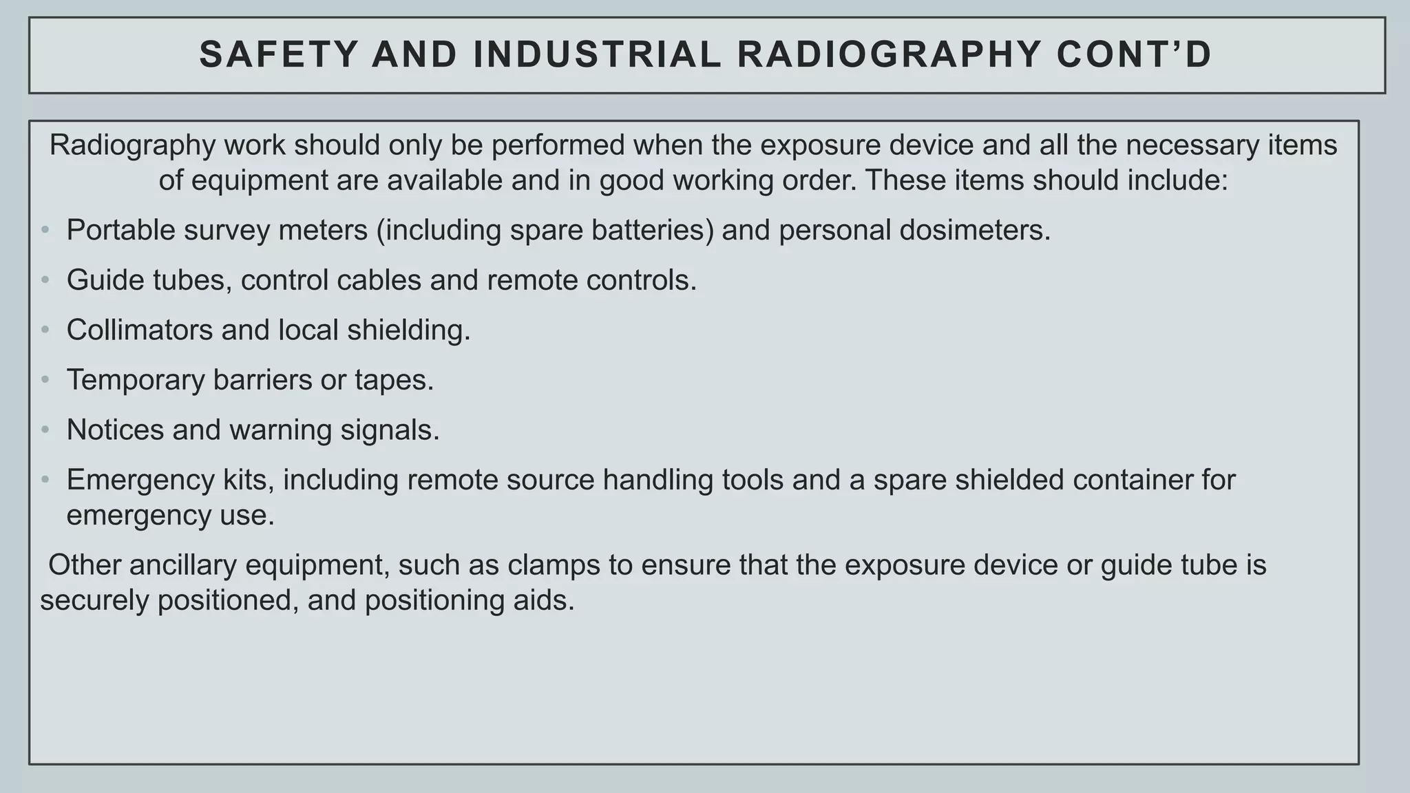 An Overview of Industrial Radiography | PPTX