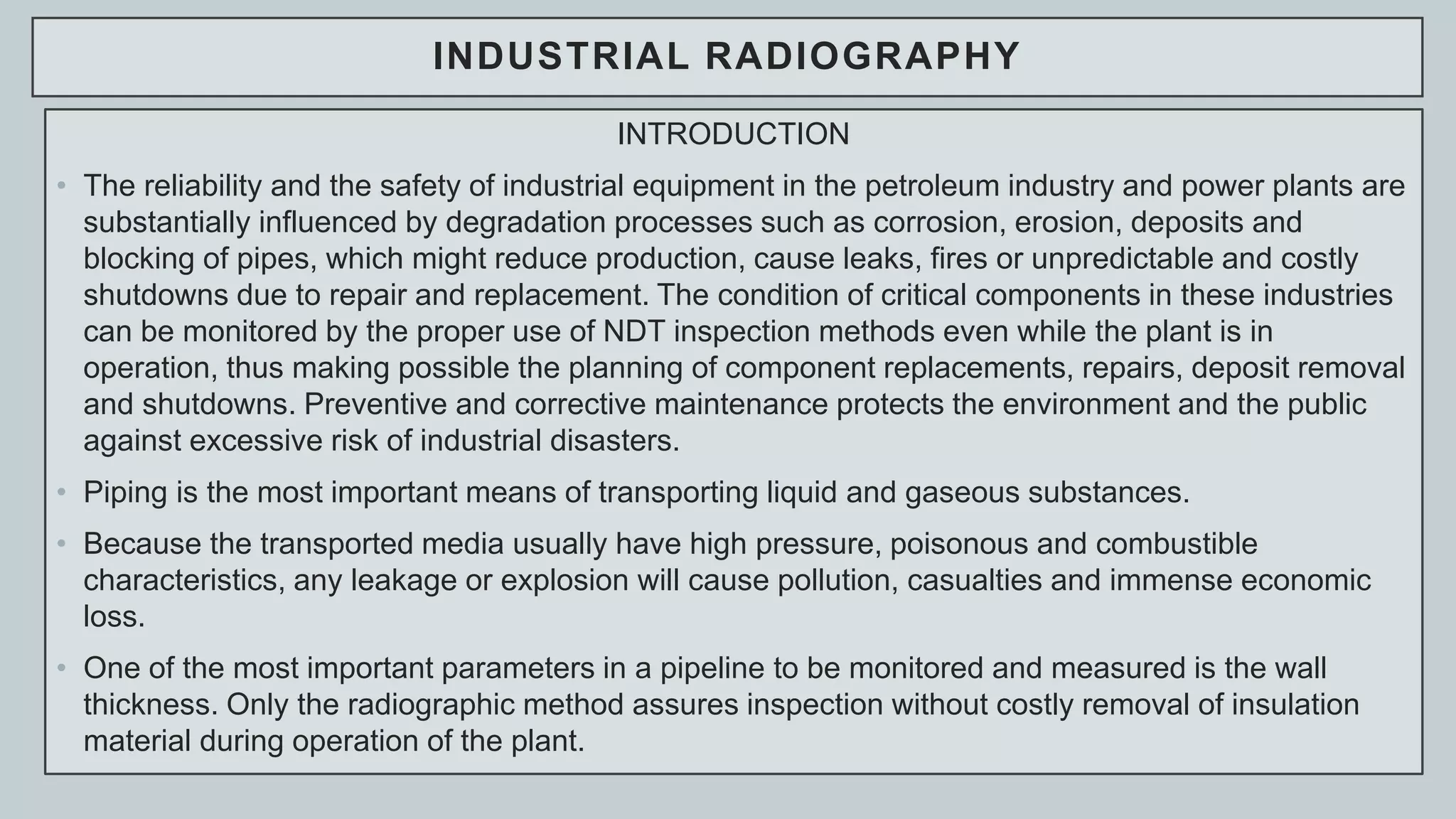 An Overview of Industrial Radiography | PPTX