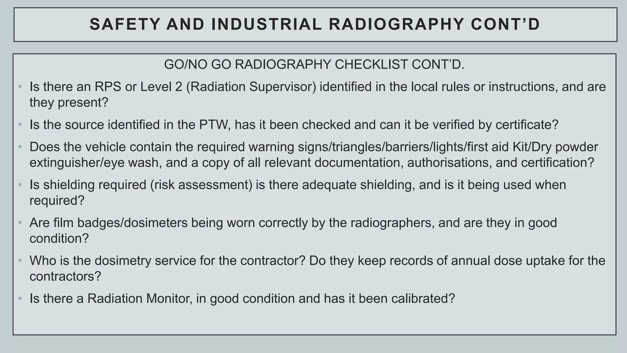 An Overview of Industrial Radiography | PPTX
