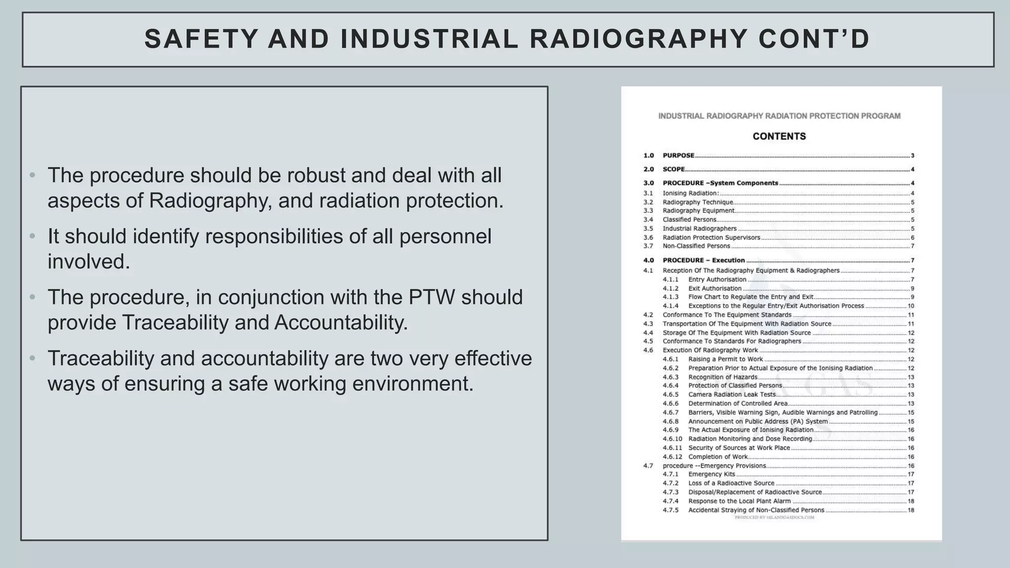 An Overview of Industrial Radiography | PPTX