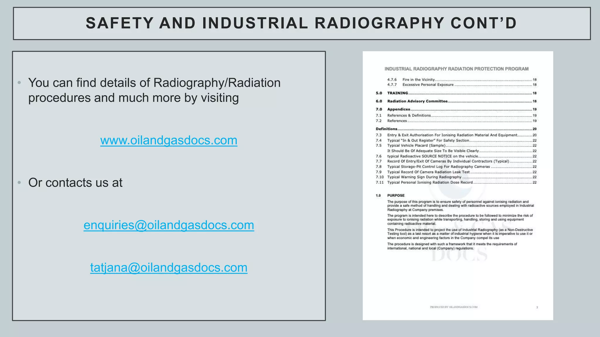 An Overview of Industrial Radiography | PPTX