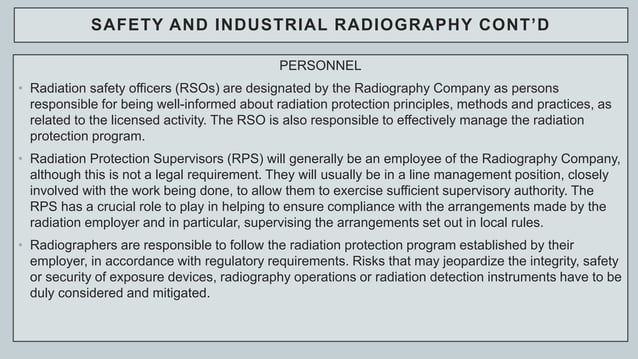An Overview of Industrial Radiography | PPTX