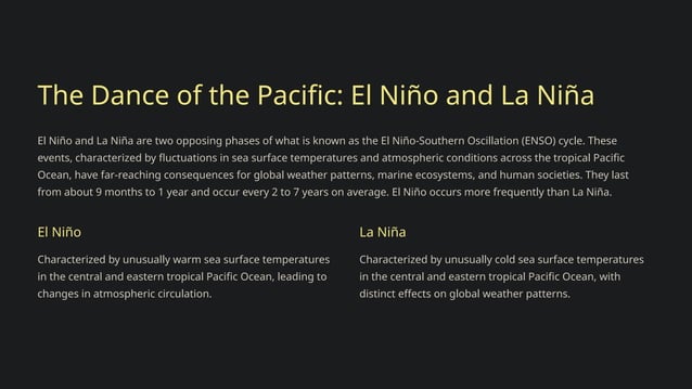 Unlocking the Mysteries of El Nino La Nina | PPTX